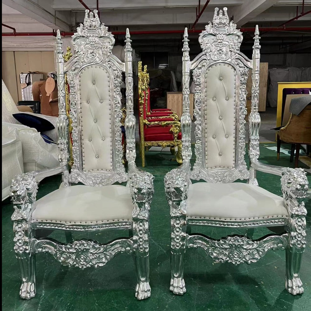 King And Queen Chairs Black And Gold New Throne