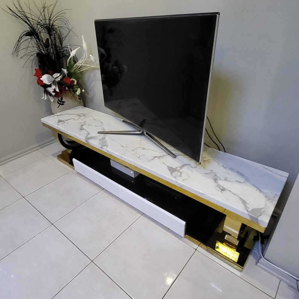 L200cm Classic Marble TV Stand | TV Stands | RBM Classic Home