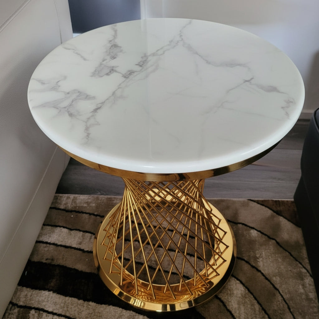 Round Marble Side Table | Side Tables | RBM Classic Home