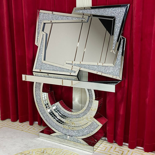 Eclipse Console Table & Mirror Silver | Console Sets | RBM Classic Home